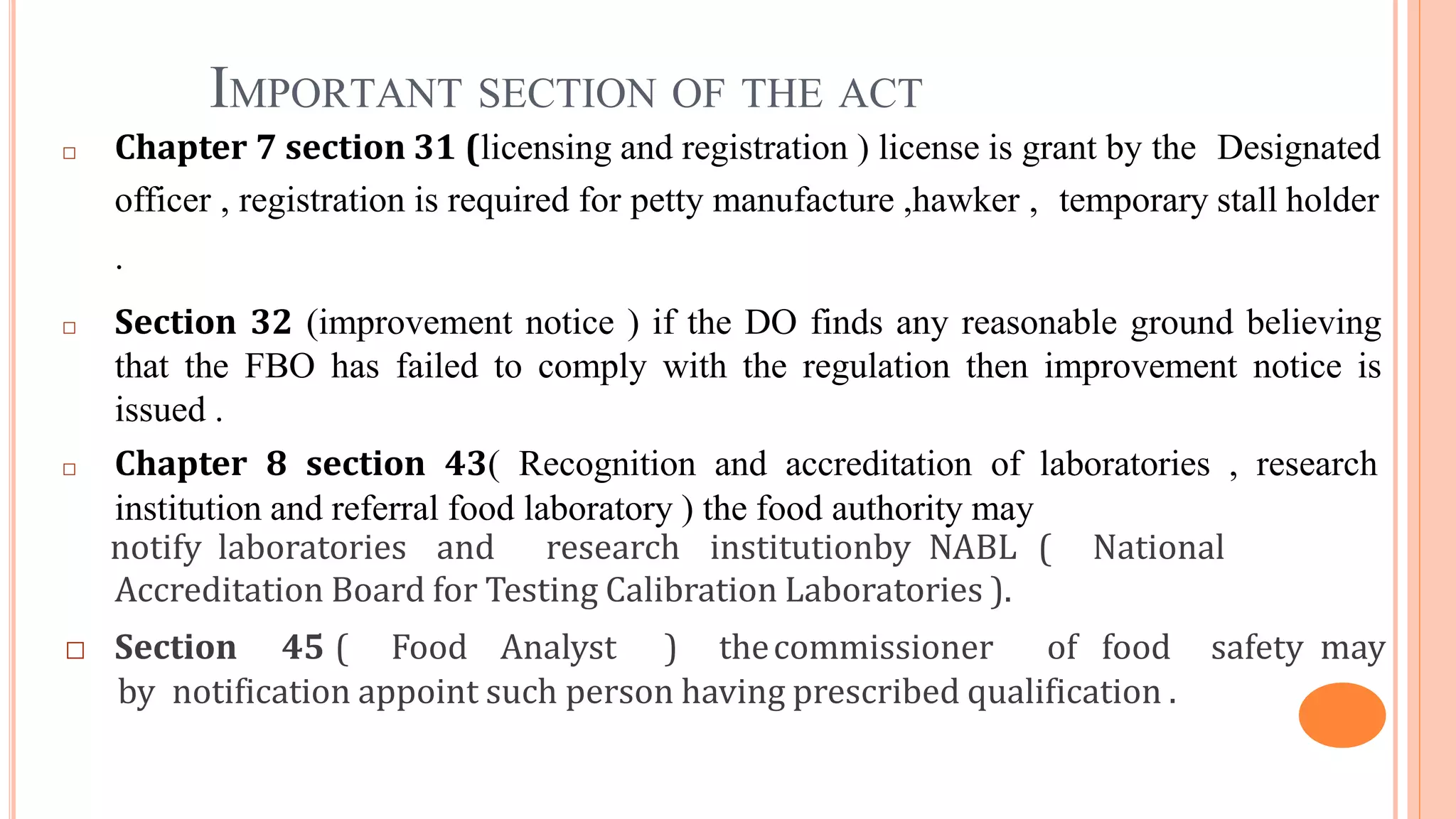 Food safety standard authority of India | PPTX