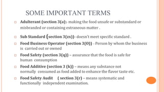 Food safety standard authority of India | PPTX