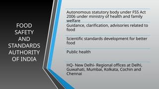 Food Safety and Standards Act 2006 (FSSAI) for D. pharm.pptx