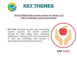 FSSAI Act and its Food safety initiatives | PPTX