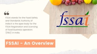 An Expert Guide to Obtain Fssai Registration in India | Enterslice | PPT