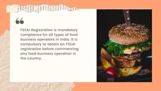 FSSAI - An Overview by Enterslice | PPT