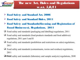 Food Safety and Standard Authority of India | PPT