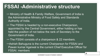 FSSAI guidelines (AHFAZ) related to nutraceuticals and functional herbs ...