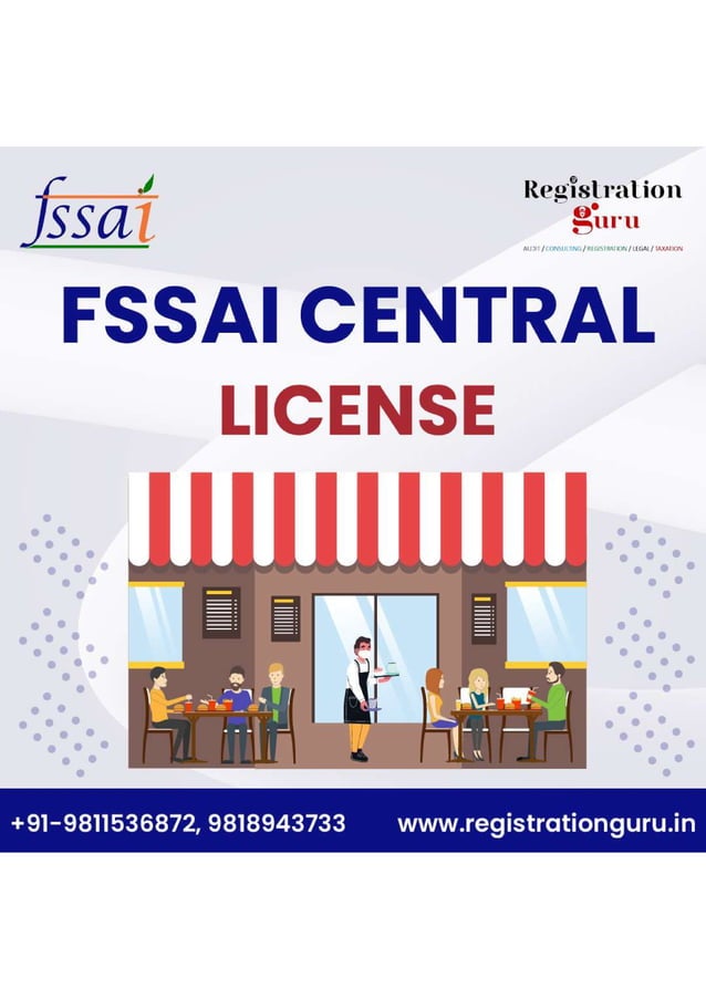 FSSAI Central License with registration guru | PDF