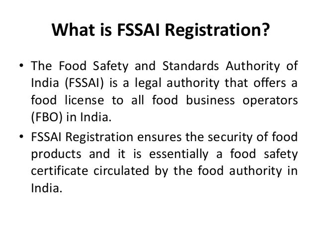 FSSAI Consultants India | PPT