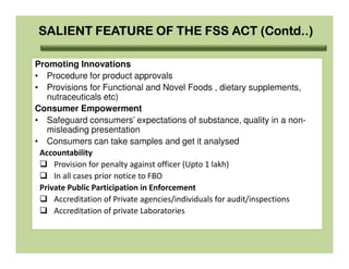 FSSAI Implication for Food Industry in India 2013 | PDF