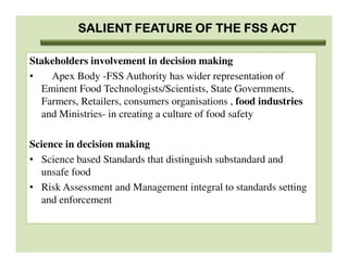 FSSAI Implication for Food Industry in India 2013 | PDF