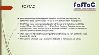 FSSAI Initiatives towards FSMS | PPTX
