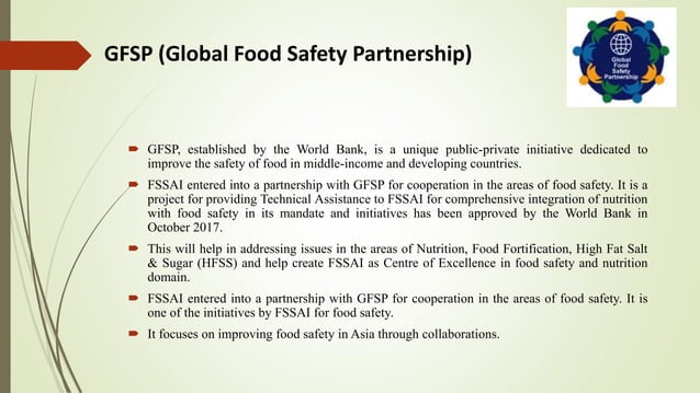 FSSAI Initiatives towards FSMS | PPTX | Food Industry | Industries