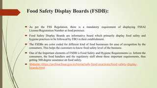 FSSAI Initiatives towards FSMS | PPTX