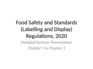 FSSAI_Labelling_Detailed_PPT.ppt food uu | PPTX