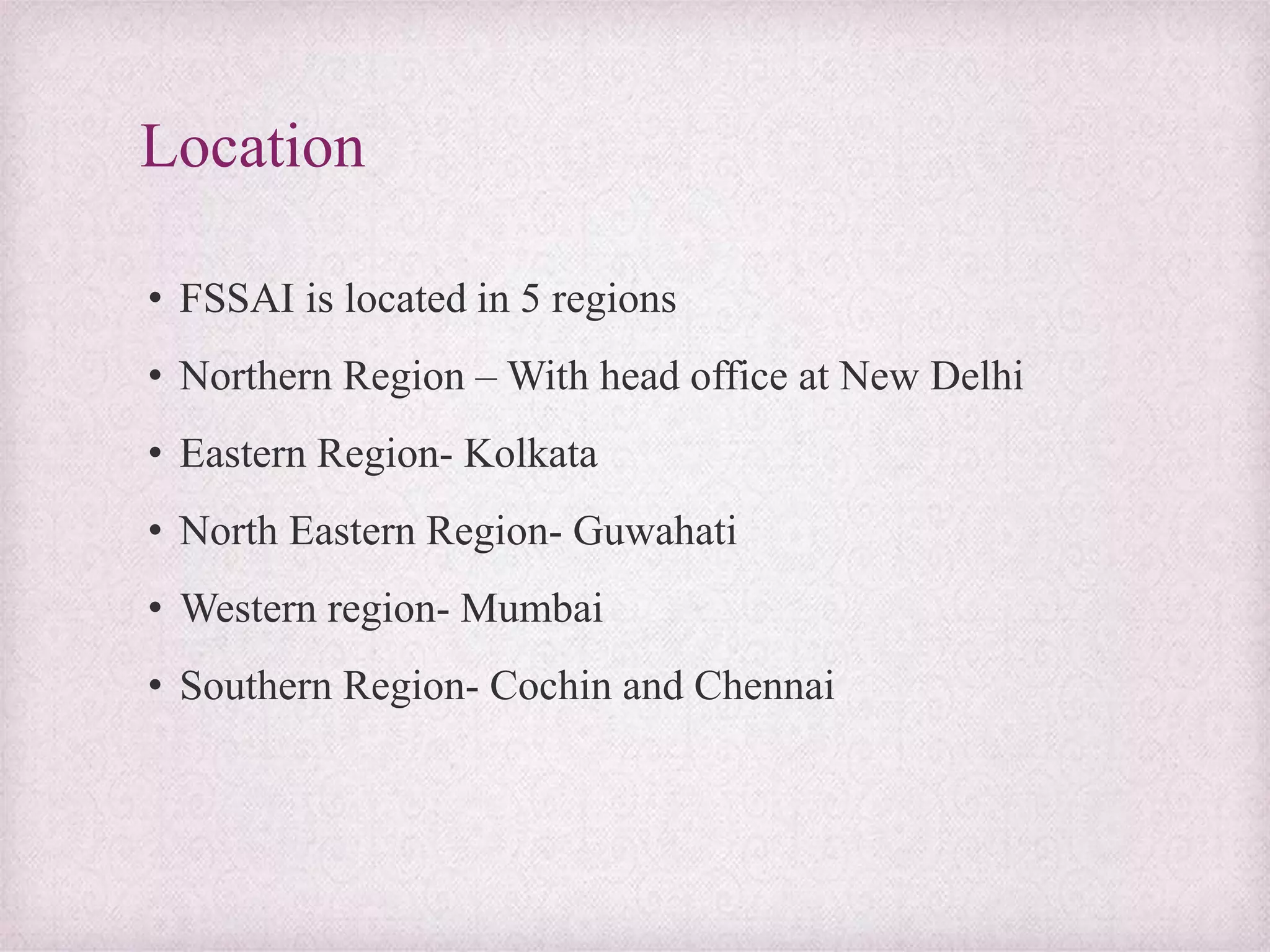 FSSAI | PPTX