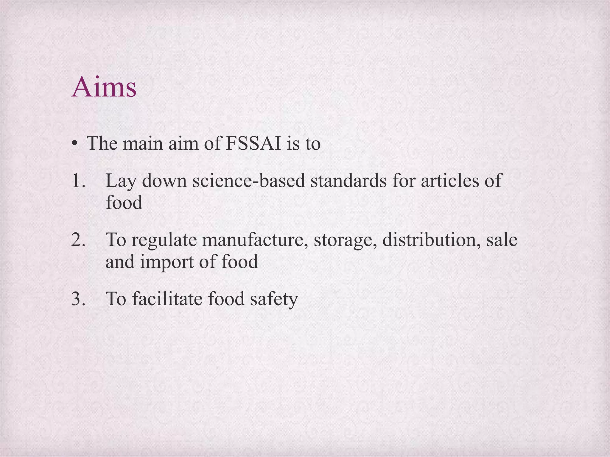 FSSAI | PPTX