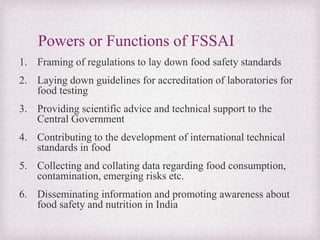 FSSAI | PPTX