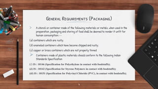 Fssai packaging & labeling | PPTX