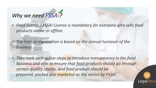 How to get FSSAI Registration | FSSAI Licensing & Registration System ...