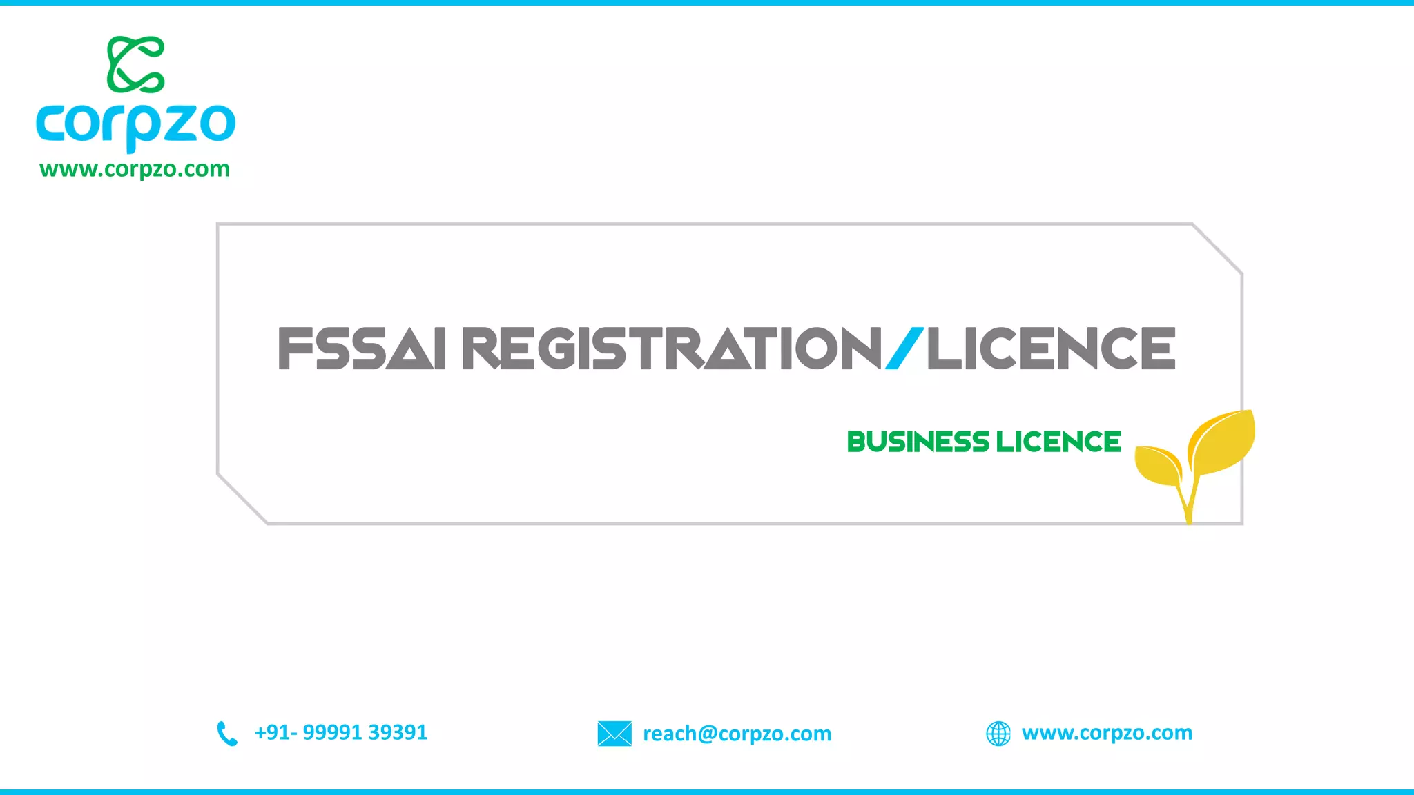 WHAT IS FSSAI REGISTRATION, LICENCE, Proposal? | PDF | Business ...
