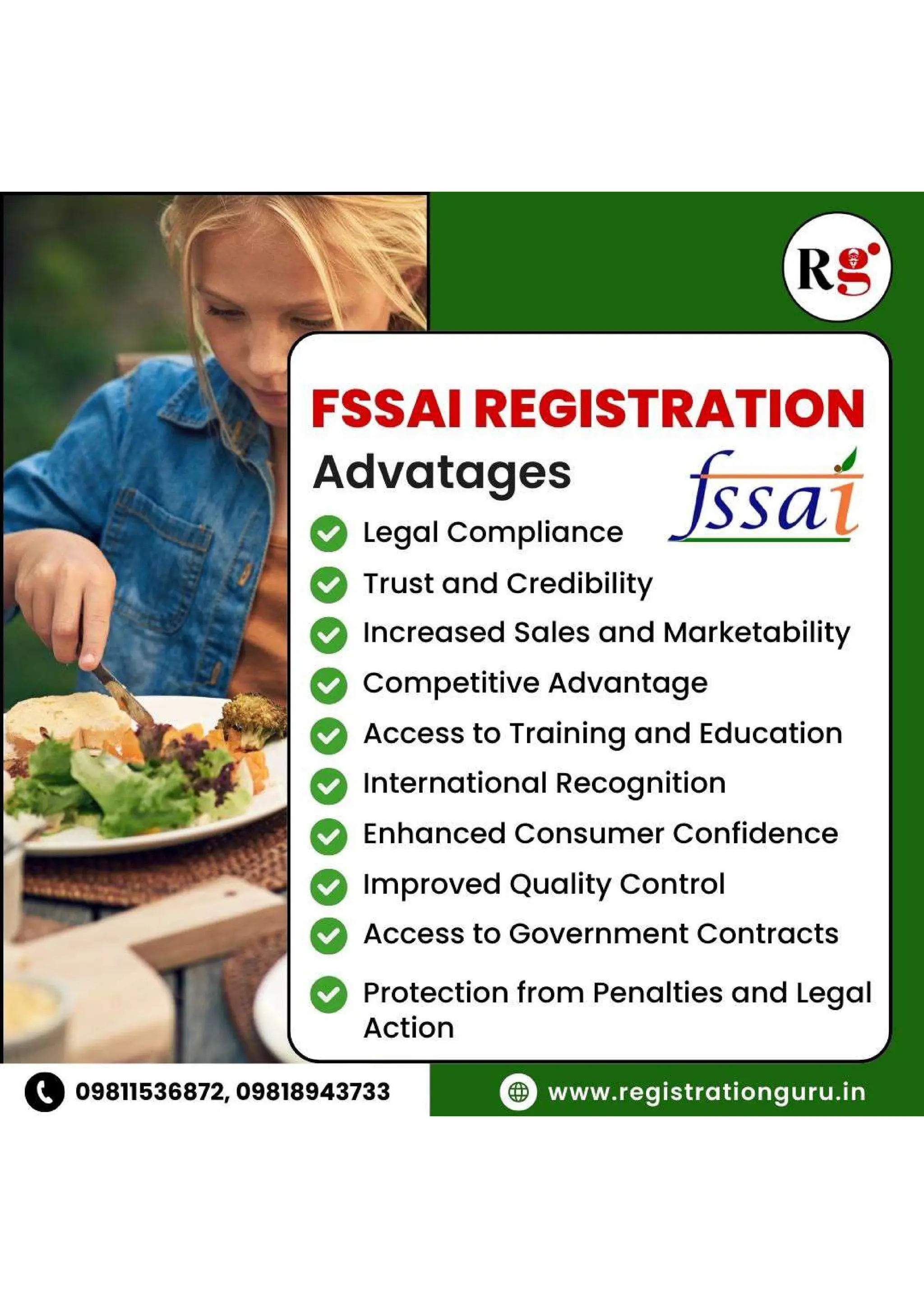 FSSAI registration online in India with registartion guru | PDF