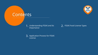 FSSAI Food License Overview and Application Process | PPT