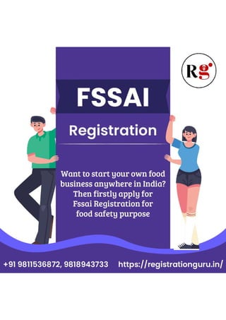 FSSAI Food License Online Registration in India .pdf