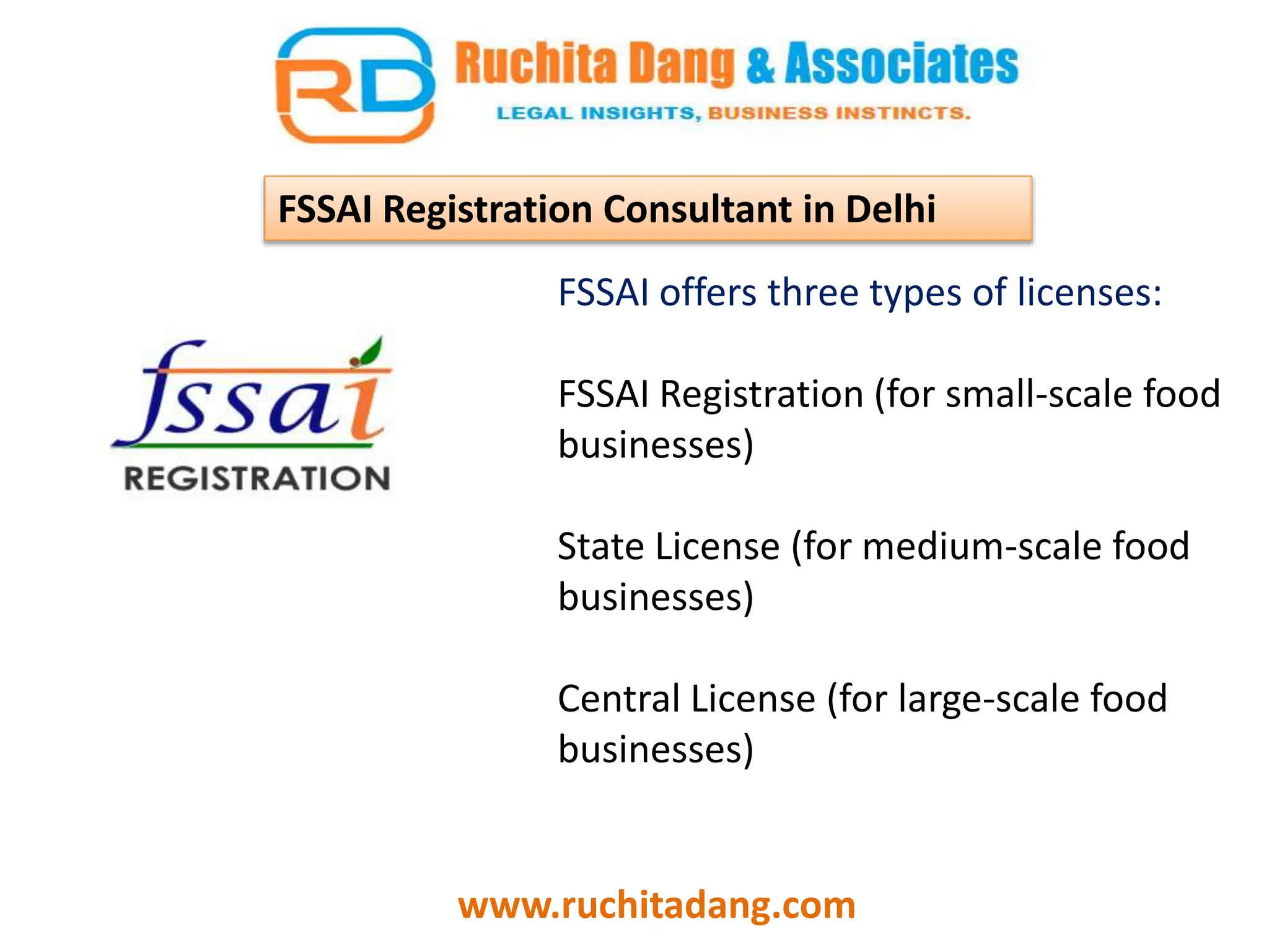FSSAI Registration Consultant and FSSAI Food Licence Registration in Delhi.pptx