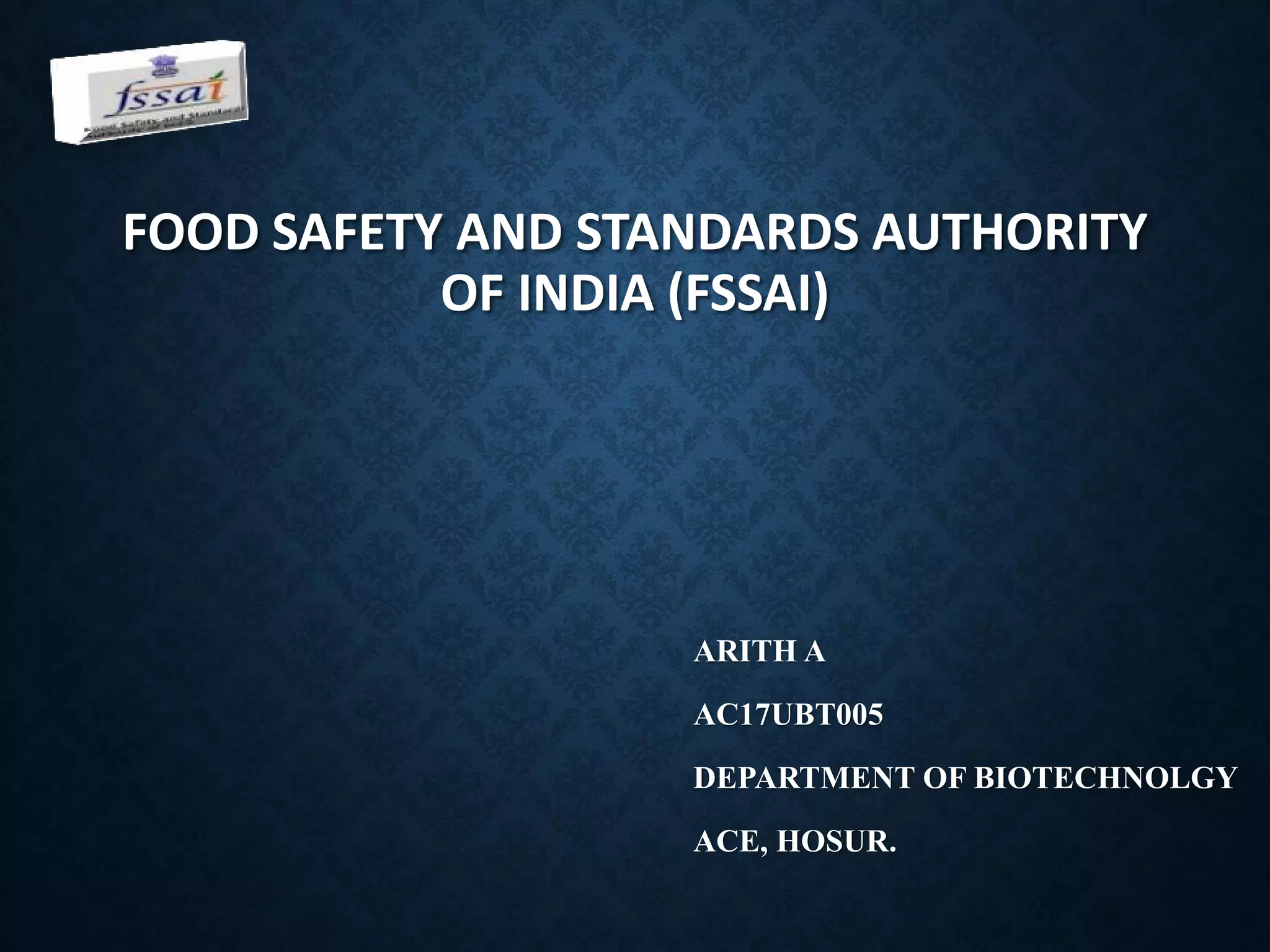 Fssai regulation | PDF