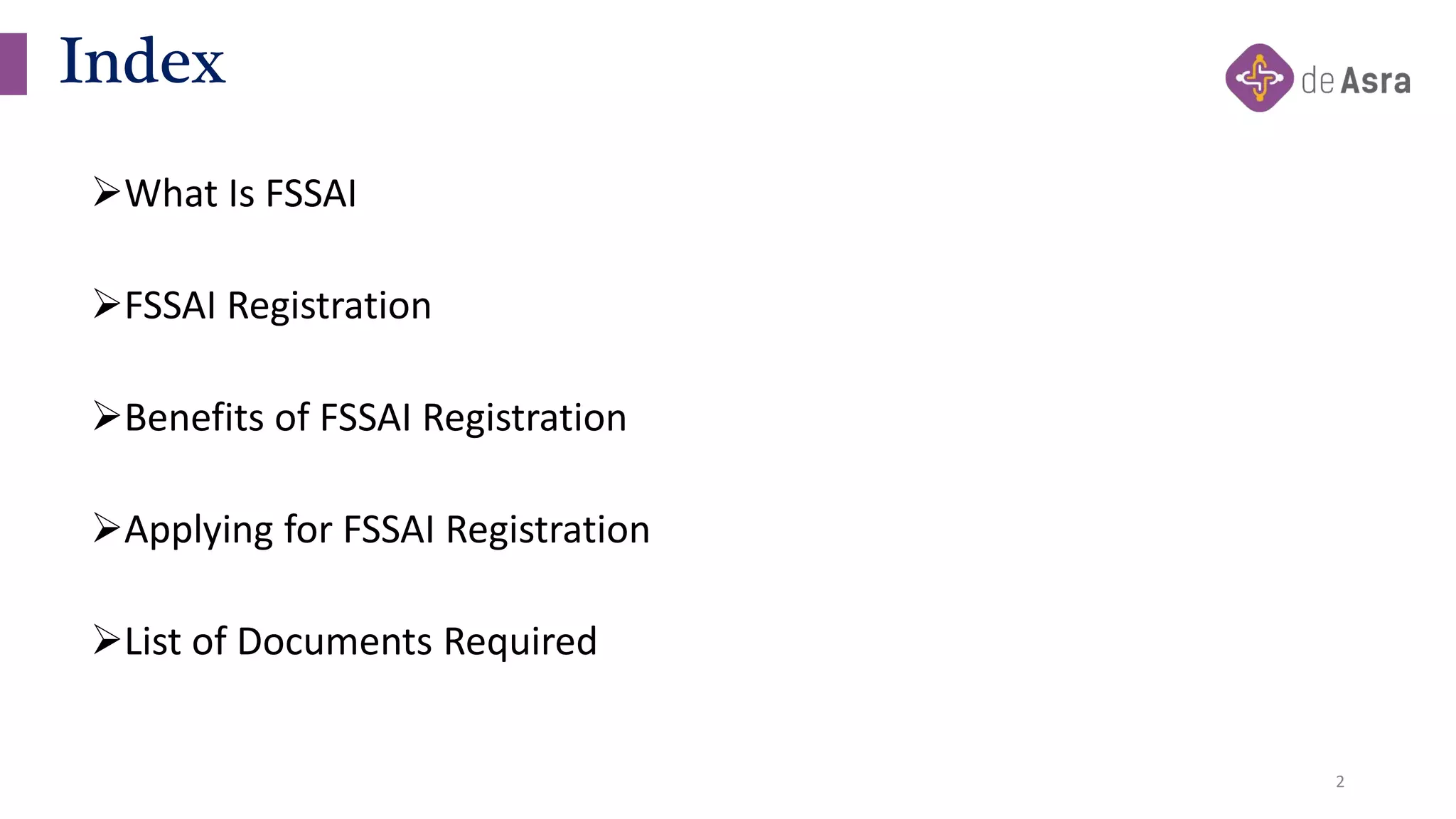 FSSAI Registration | FSSAI Registration Documents | PPTX