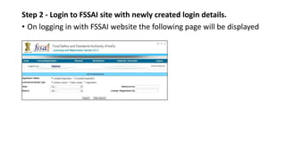 FSSAI Registration | FSSAI Registration Documents | PPTX