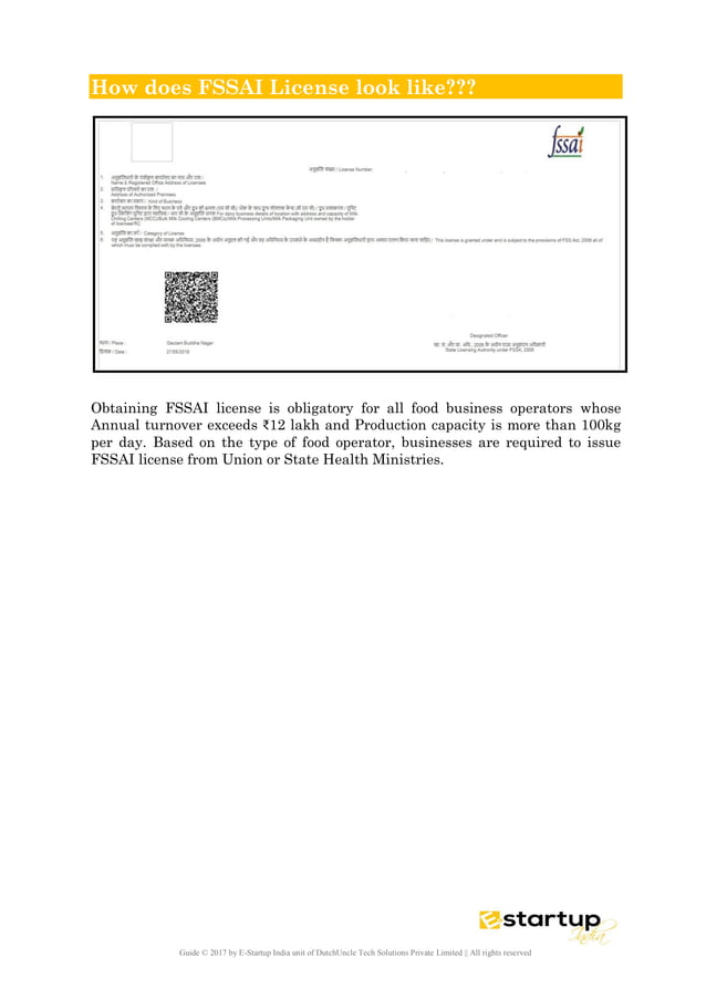 Know all about the FSSAI Registration and its significance on your ...