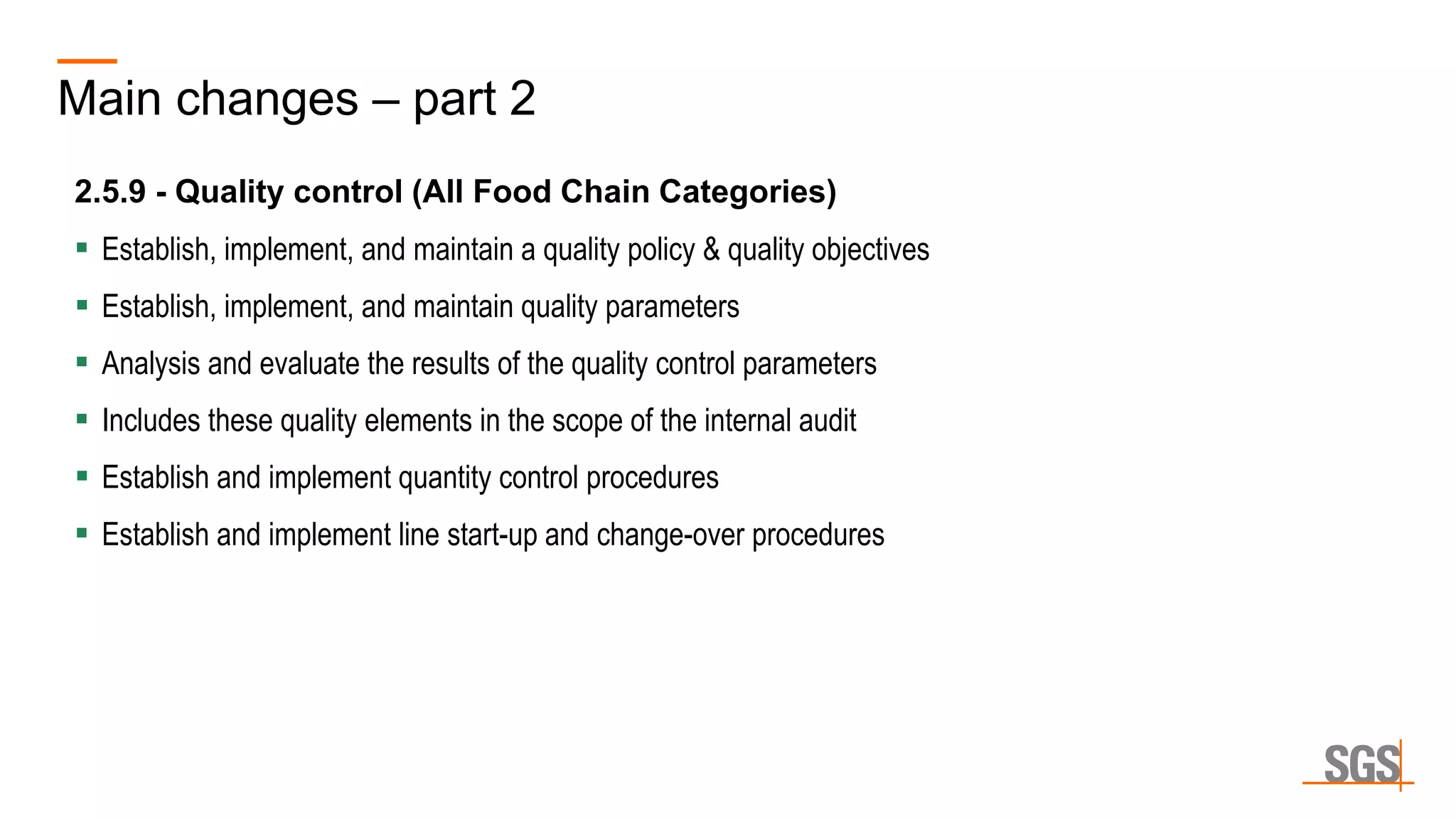 FSSC Version 6 changes | PPTX