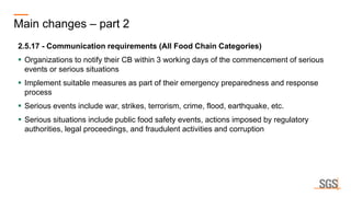 FSSC Version 6 changes | PPTX