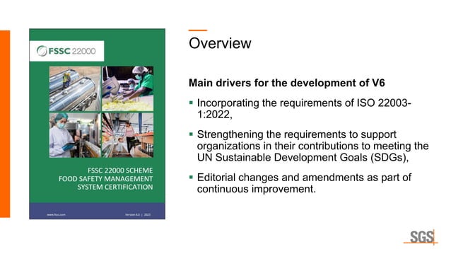 FSSC Version 6 changes | PPTX | Agriculture | Industries