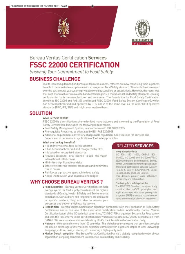 FSSC 22000 Certification | PDF