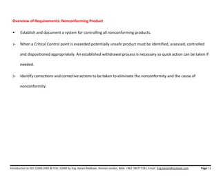 Fssc22000 vs ISO 22000 | DOC