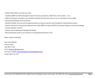 Fssc22000 vs ISO 22000 | DOC