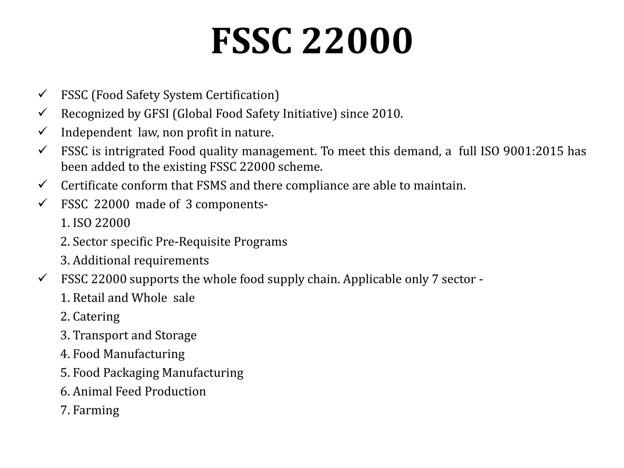 FSSC 22000 & ISO 22000 | PPTX