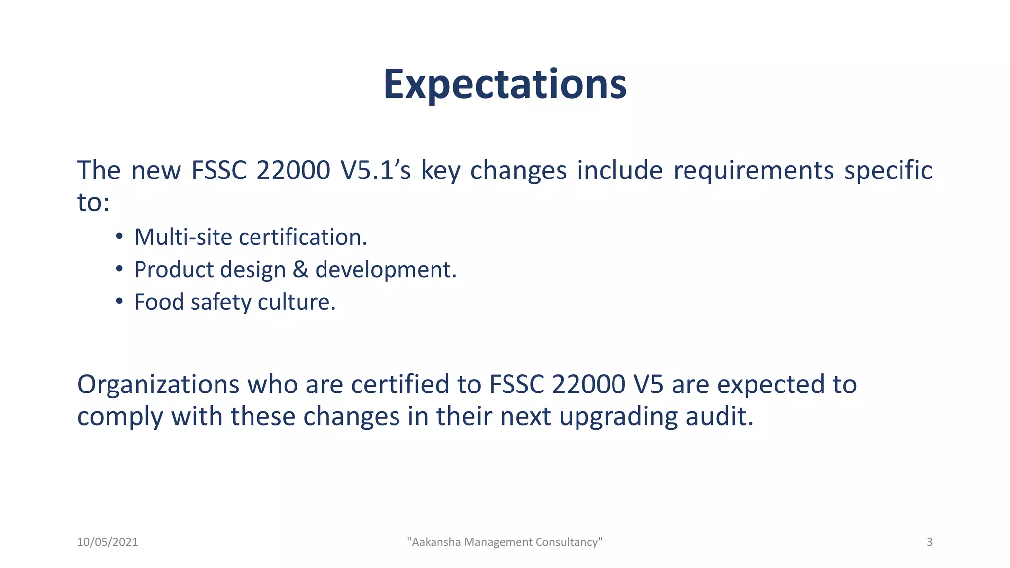 FSSC version 5.1 ppt | PPT
