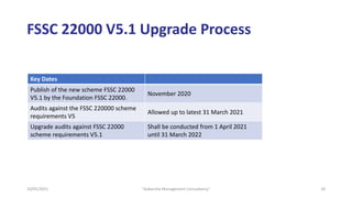 FSSC version 5.1 ppt | PDF