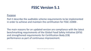 FSSC version 5.1 ppt | PDF
