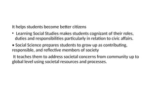 SOCIAL SCIENCE DEFINATION AND DESCRIPTION | PPT