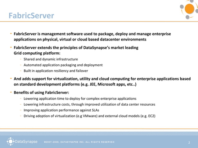 FabricServer Technology Overview | PPT