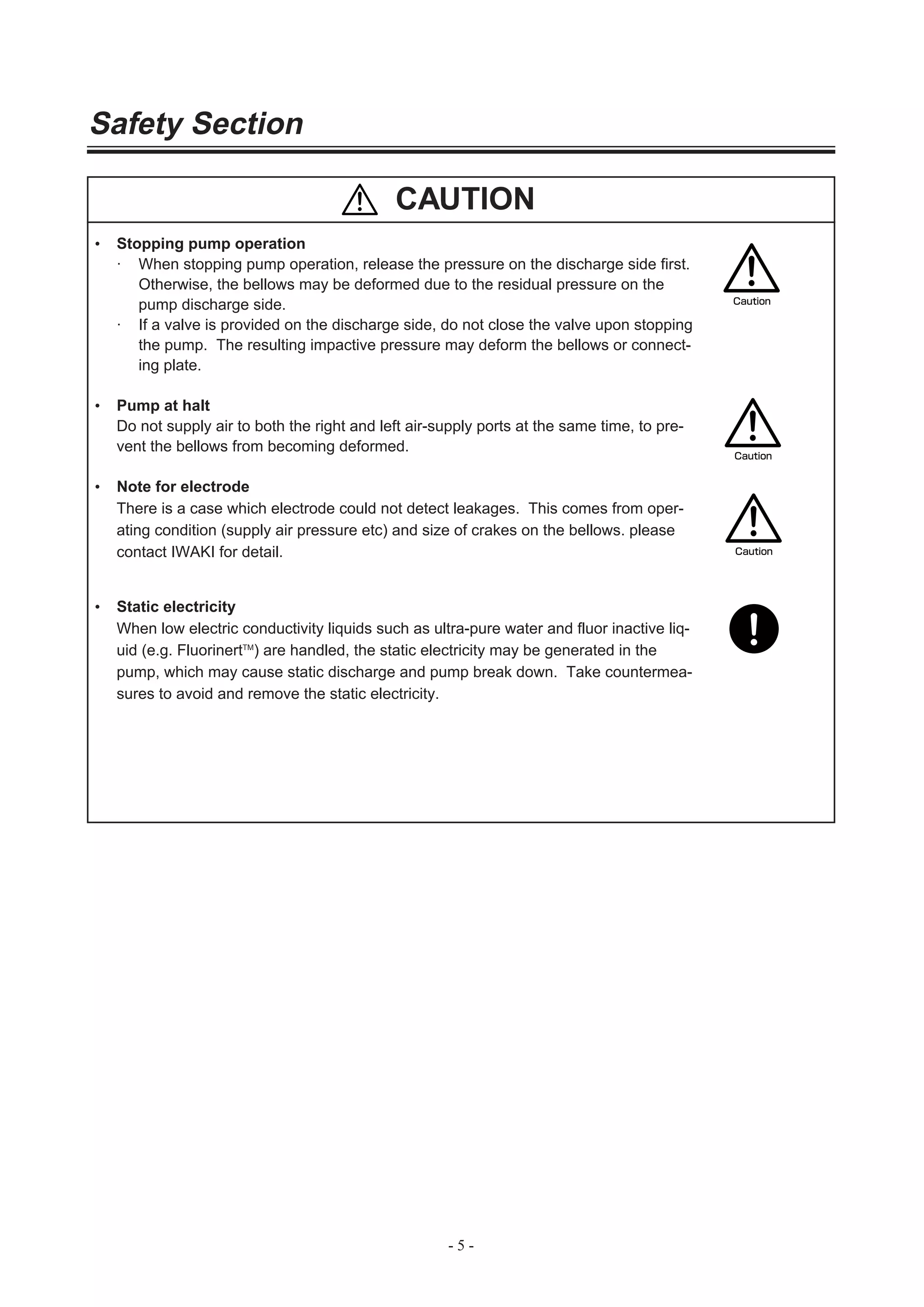 FS Series Pneumatic Drive Bellows Pump Instruction Manual | PDF