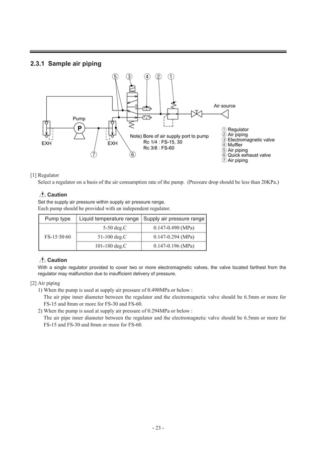 FS Series Pneumatic Drive Bellows Pump Instruction Manual | PDF