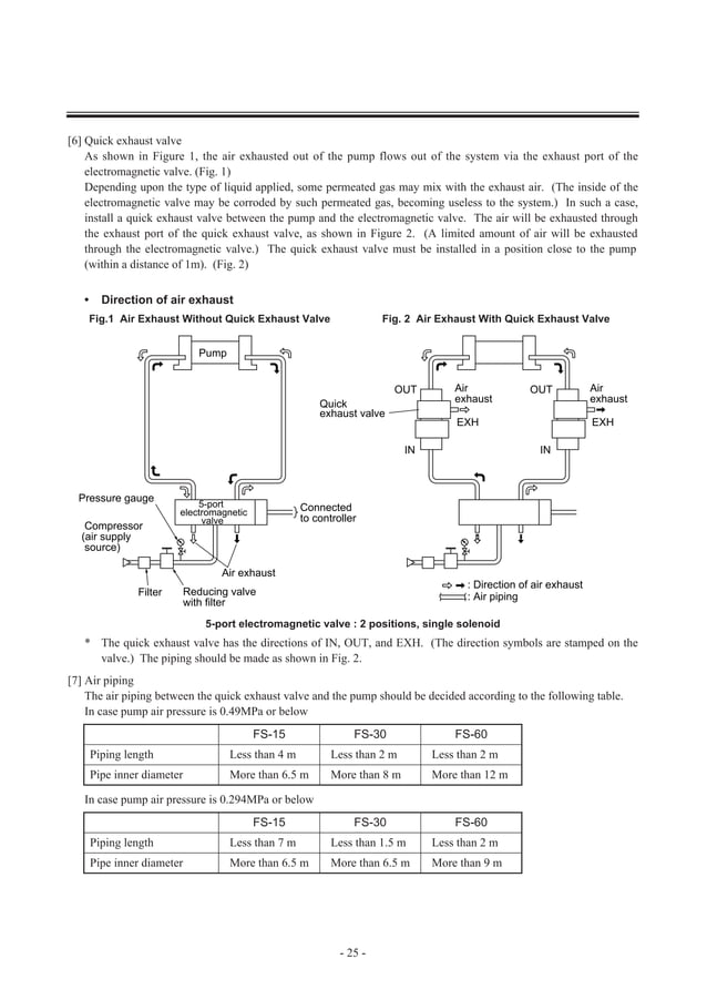 FS Series Pneumatic Drive Bellows Pump Instruction Manual | PDF