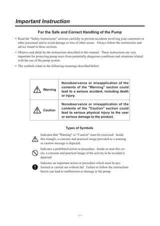 FS Series Pneumatic Drive Bellows Pump Instruction Manual | PDF
