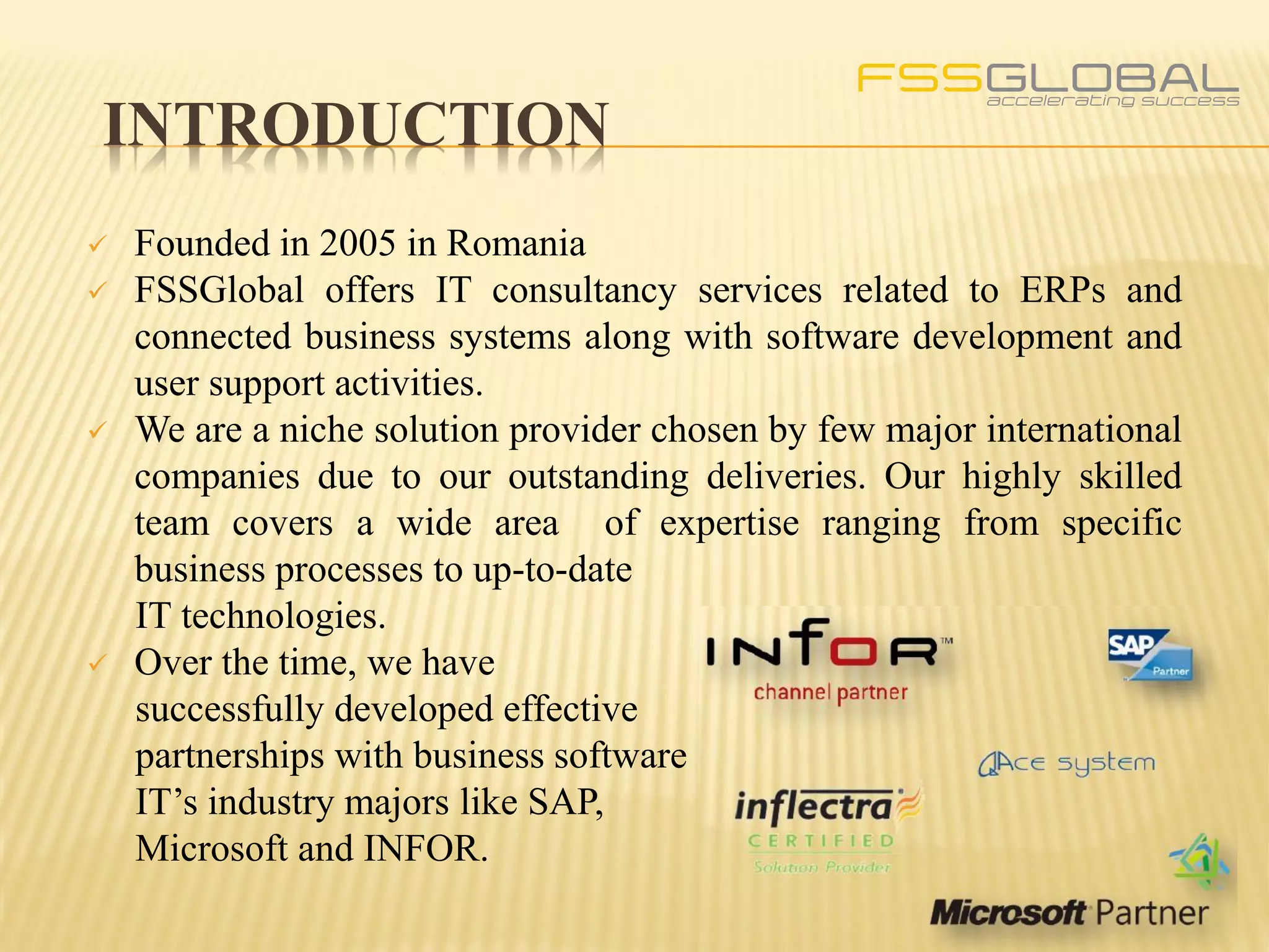 FSS GLOBAL - Accelerating Success | PPT