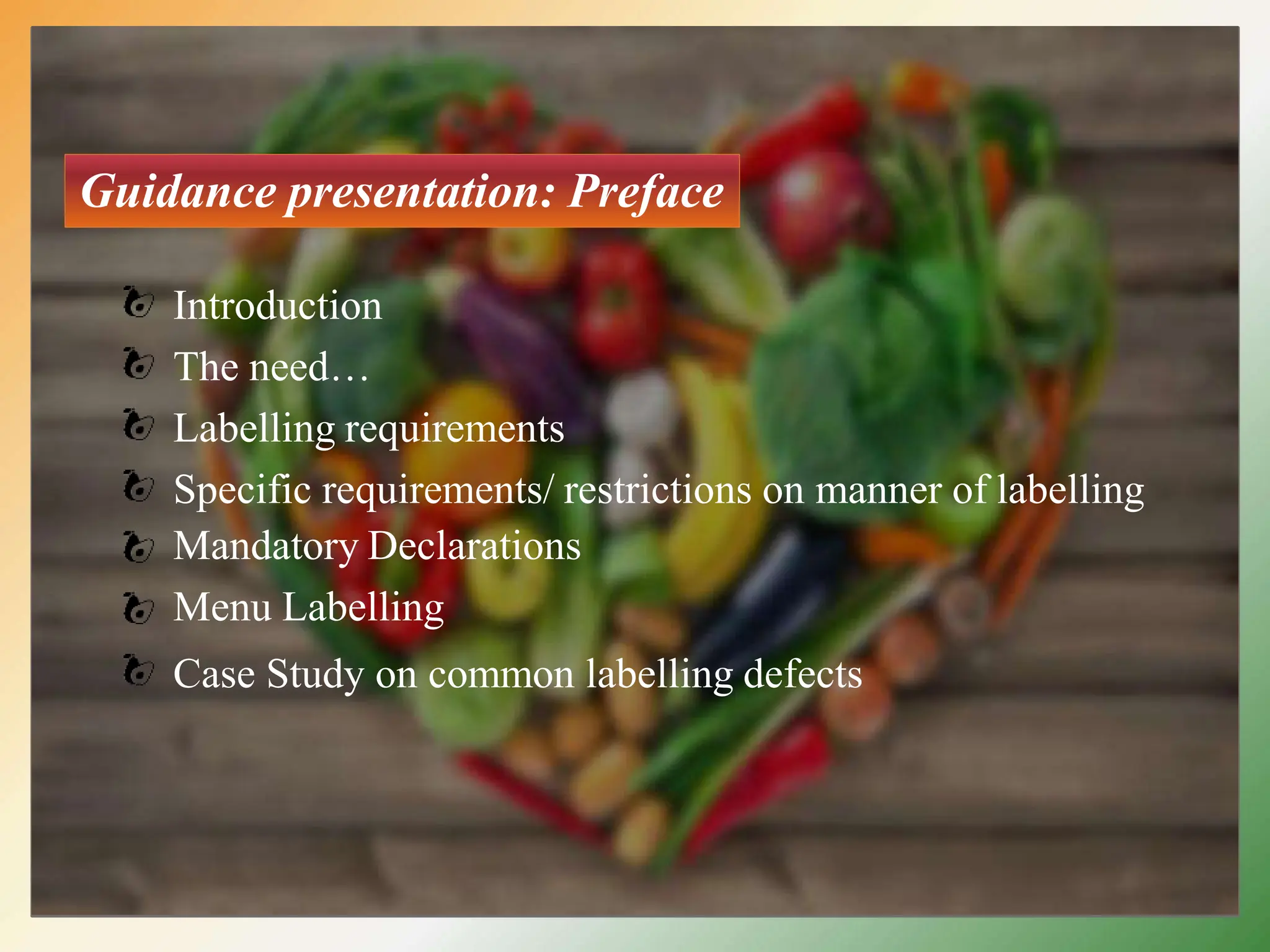 FSS LABELLING & DISPLAY REGULATION 2020.pptx | Healthy Cooking and ...