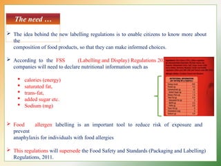 Comprehensive Guide to Food Safety and Labelling Regulations in India ...