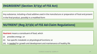 FSS Labelling & Display Regulations.pptx
